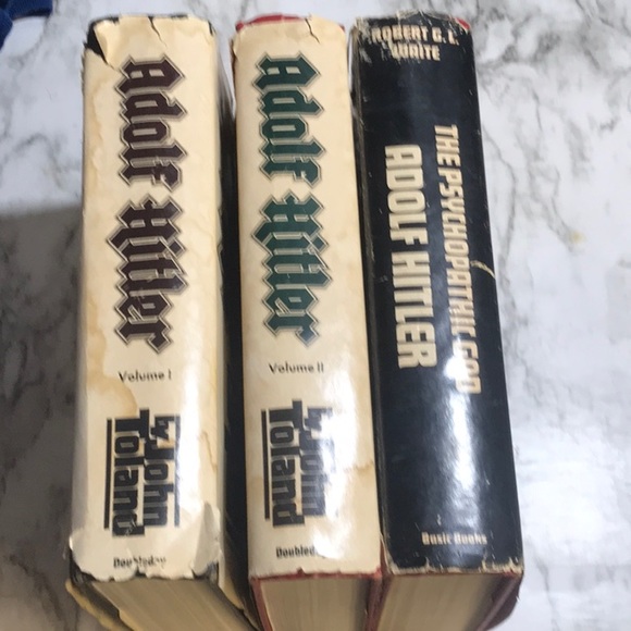 Other | 3 Books Adolf Hitler 1 2 The Psychopathic God Hardcover Vintage ...